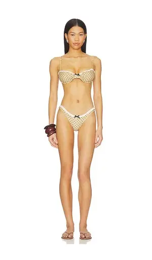 With Jéan Polka Dot Bikini Bottom