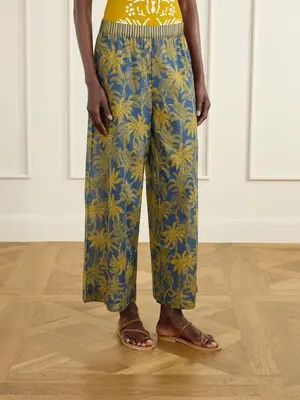 ERES Itinerant Printed Cotton-voile Straight-leg Pants