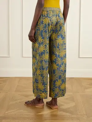ERES Itinerant Printed Cotton-voile Straight-leg Pants