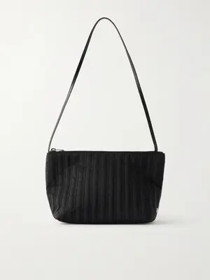 VALESQUE Leather-trimmed Quilted Shoulder Bag
