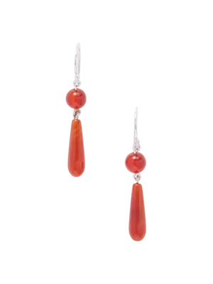 SOPHIE BUHAI Tiny Isadore Earrings - Red
