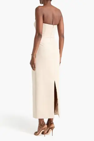 LEO LIN Rayna Strapless Maxi Dress - Beige