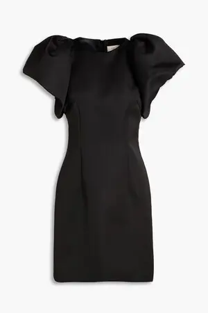 LEO LIN Dayna Satin Mini Dress - Black