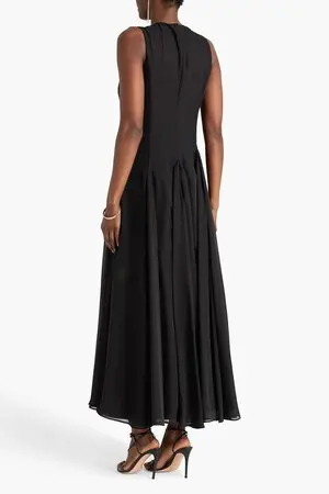 LEO LIN Linnea Sequin-embellished Chiffon Maxi Dress