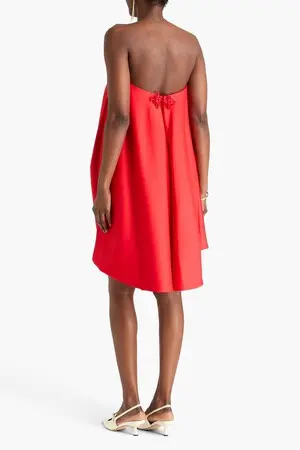 LEO LIN Strapless Satin Dress