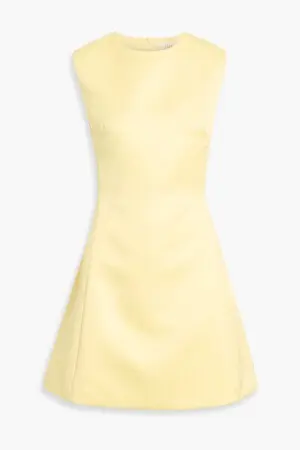 LEO LIN Chloe Satin Mini Dress - Yellow