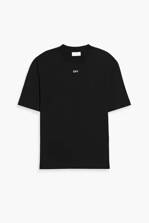 Off-White Printed Cottonjersey Tshirt - Black