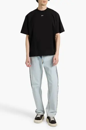 Off-White Printed Cottonjersey Tshirt - Black