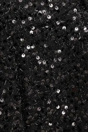 LEO LIN Greta Sequined Tweed Wide-leg Pants - Black