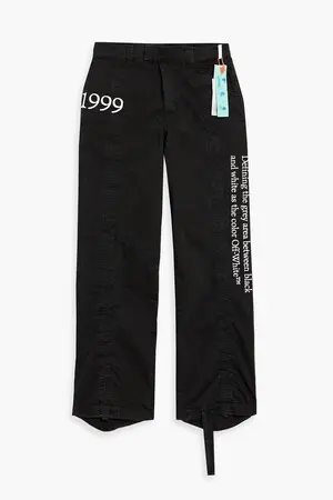 Off-White Printed Cotton Ripstop Cargo Pants