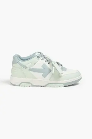 Off-White Out Of Office Leather Sneakers - Mint