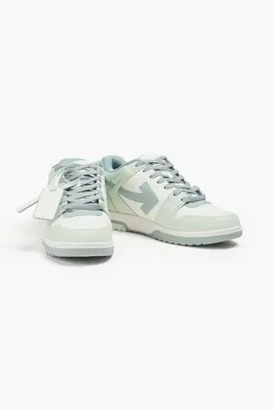 Off-White Out Of Office Leather Sneakers - Mint