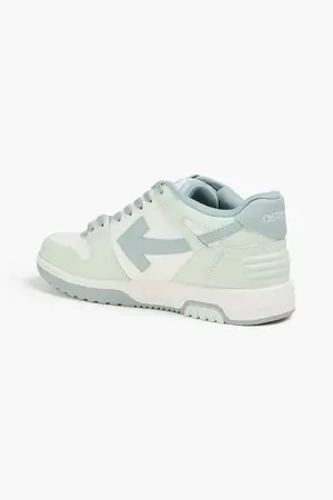 Off-White Out Of Office Leather Sneakers - Mint