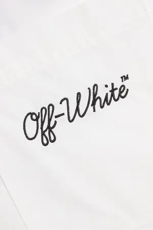 Off-White Embroidered Cottonpoplin Shirt