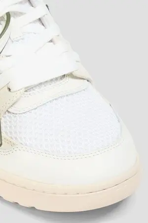 Off-White Out Of Office Leather And Mesh Sneakers - White