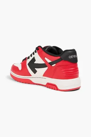 Off-White Out Of Office Pebbled-leather Sneakers