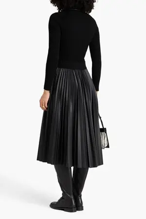 Simkhai Livana Ribbed Polo Sweater