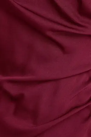 Simkhai Phoebe One-shoulder Cady Top - Claret