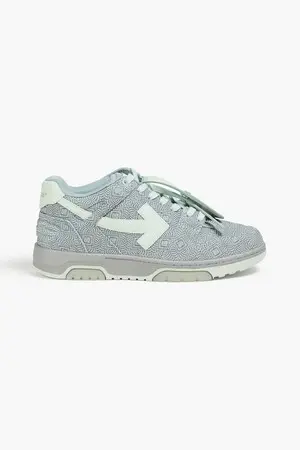 Off-White Out Of Office Textured Suede Sneakers