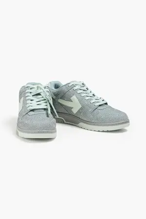 Off-White Out Of Office Textured Suede Sneakers