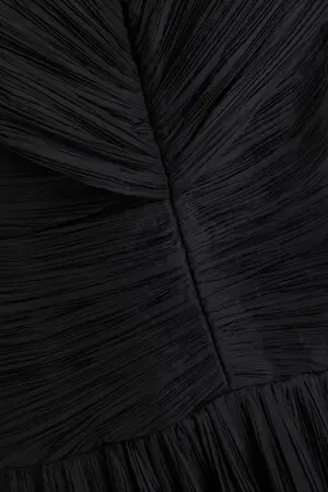 Simkhai Avarie Plissé Taffeta Mini Dress