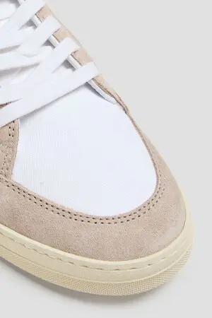 Off-White 5.0 Canvas, Leather And Suede Sneakers - White