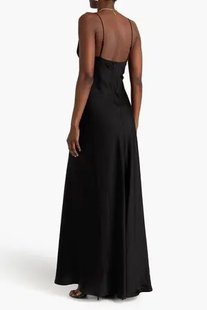 Simkhai Signature Finley Draped Gown - Black