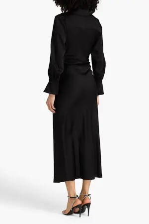 Simkhai Talita Wrap-effect Midi Dress - Black