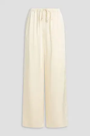 Cream Wide Leg Pants