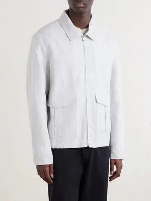 Mr P. Checked Linen Blouson Jacket