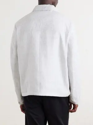 Mr P. Checked Linen Blouson Jacket
