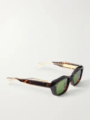 JACQUES MARIE MAGE Corniche Square-frame Sunglasses - Brown