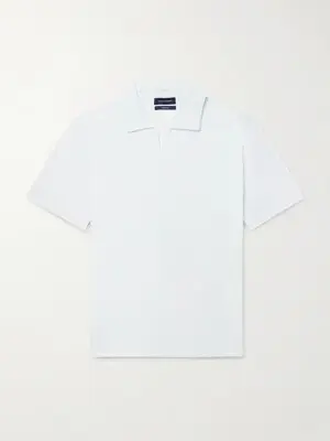 Thom Sweeney Terry-cotton Polo Shirt
