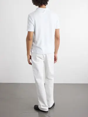 Thom Sweeney Terry-cotton Polo Shirt