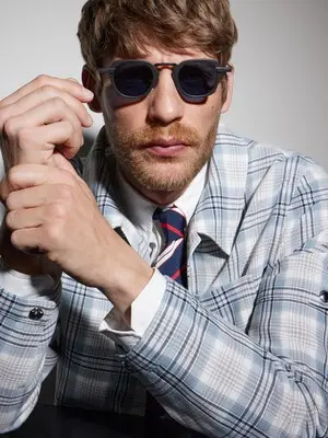 Thom Browne Square-frame Titanium Sunglasses - Black
