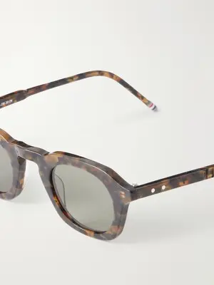 Thom Browne Round-frame Tortoiseshell Sunglasses - Brown