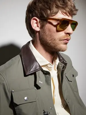 CUTLER AND GROSS Gr14 Aviator-style Sunglasses - Brown