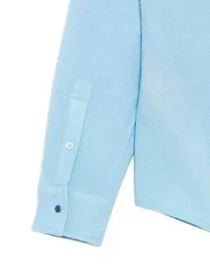 GOD'S TRUE CASHMERE Cashmere Flap-pocket Shirt - Blue