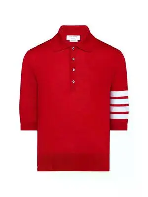 Thom Browne 4-bar Merino Polo Shirt