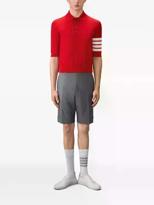 Thom Browne 4-bar Merino Polo Shirt