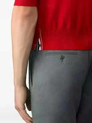 Thom Browne 4-bar Merino Polo Shirt