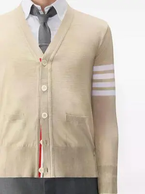 Thom Browne 4-bar V-neck Cardigan