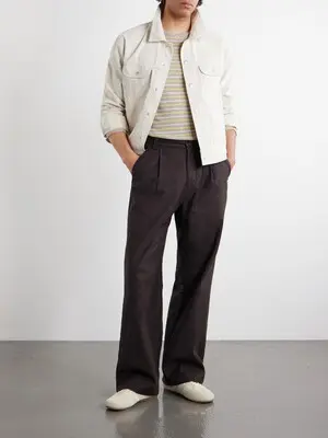 FRAME Cotton Trucker Jacket - Neutrals