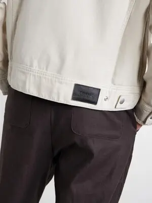 FRAME Cotton Trucker Jacket - Neutrals