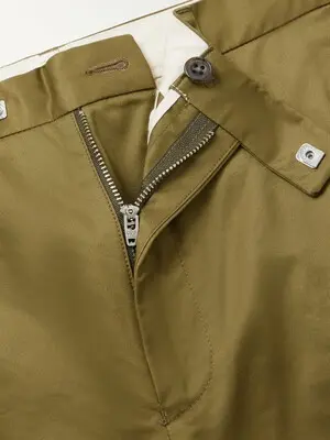 BEAMS Ivy Straight-leg Cotton-twill Trousers - Green