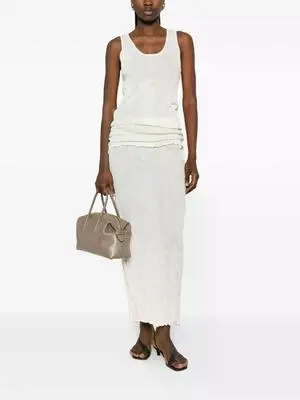 TOTEME Crinkled-texture Top - Neutrals