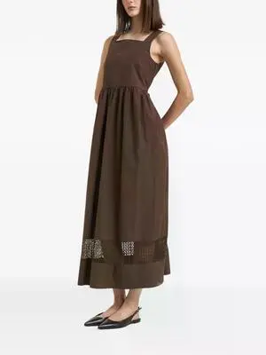 Max Mara Lace-panel Midi Dress