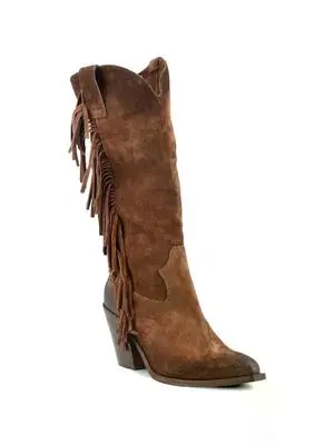 JE T'AIME MILANO|WOMAN Fringed Suede Boots
