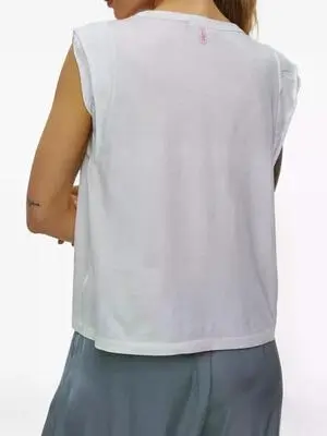 DEHA Rhinestone-embellished Cap-sleeve T-shirt