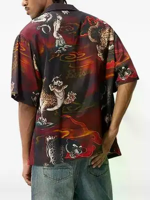 EVISU Leopard-print Shirt